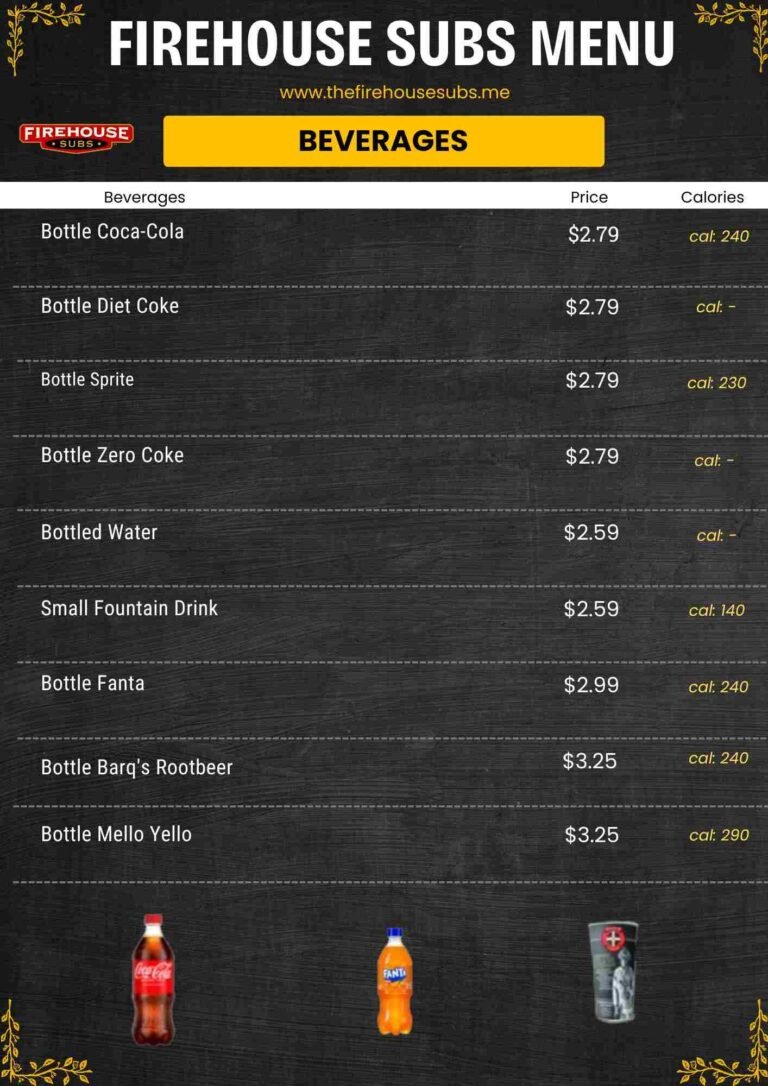 Firehouse Subs Menu With Prices | Updated July 2025